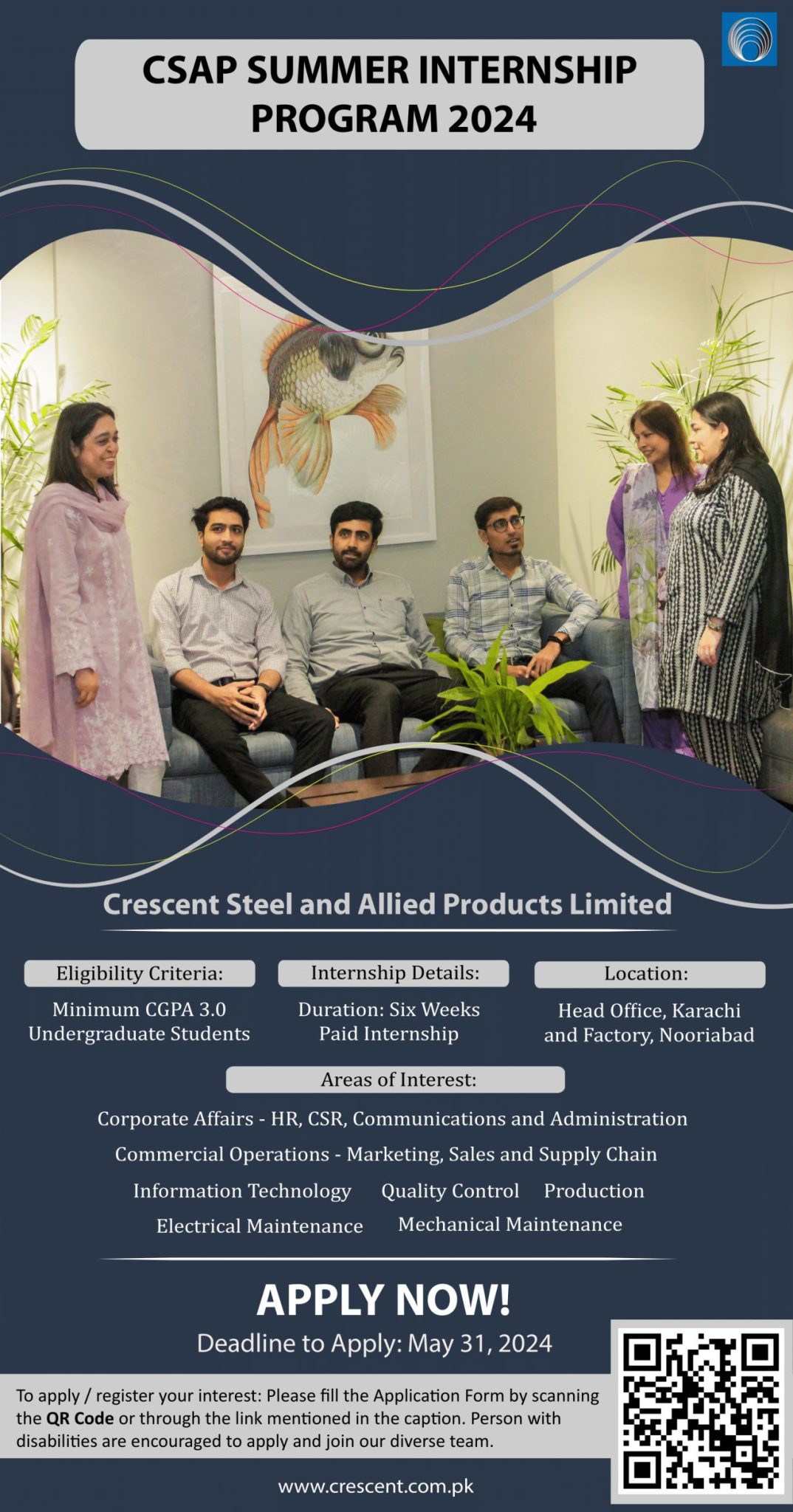 Crescent Steel and Allied Products Limited - Summer Internship Program 2024 - Pintern